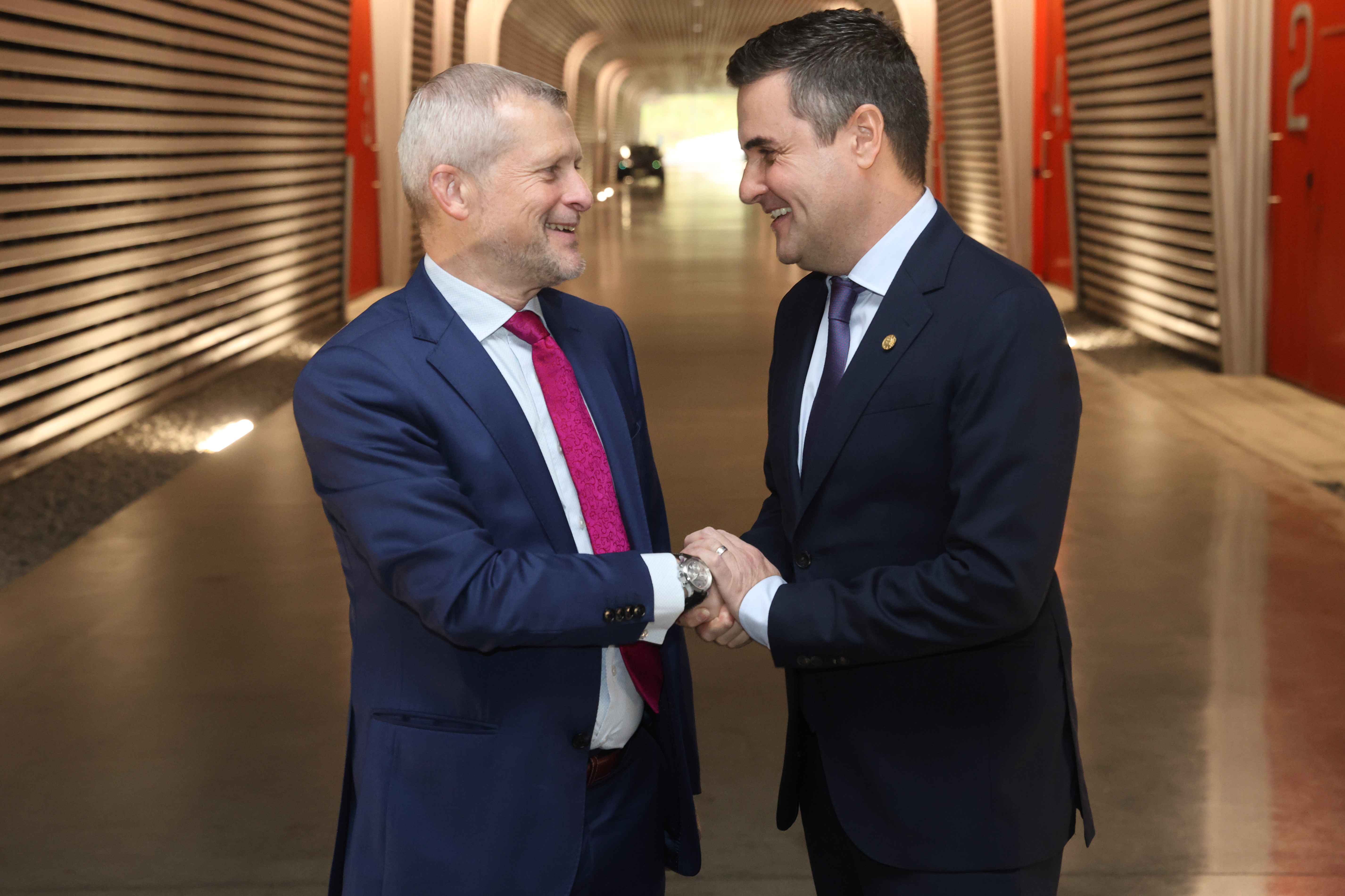 Pablo Fernández-Santos, the new Managing Director of Basquevolt, holds ...